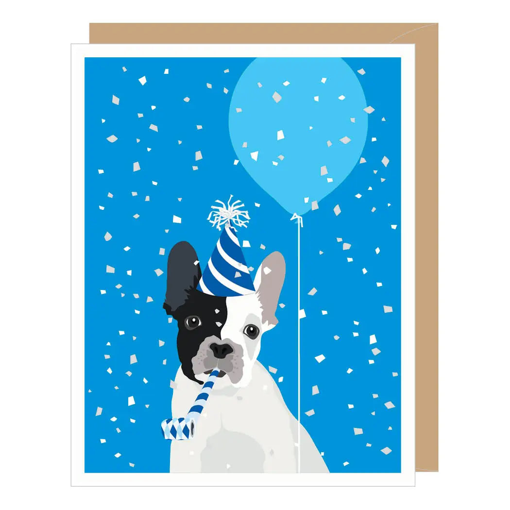 Frenchie Birthday Card – Disco Honey